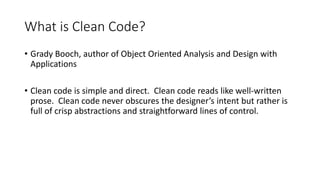 Clean code chpt_1 | PPTX