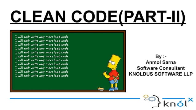 Clean Code - Part 2 | PPT
