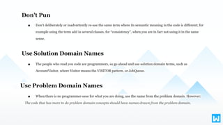 Clean code: meaningful Name | PDF