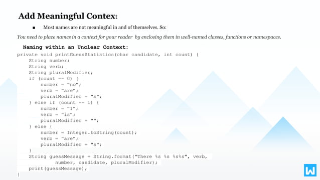 Clean code: meaningful Name | PPT