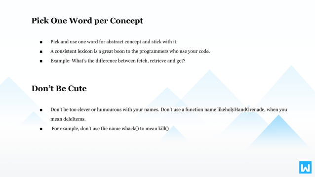 Clean code: meaningful Name | PPT