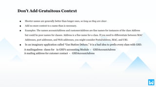 Clean code: meaningful Name | PDF