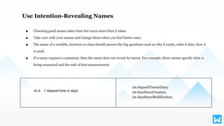 Clean code: meaningful Name | PDF