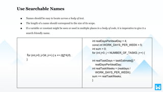 Clean code: meaningful Name | PDF