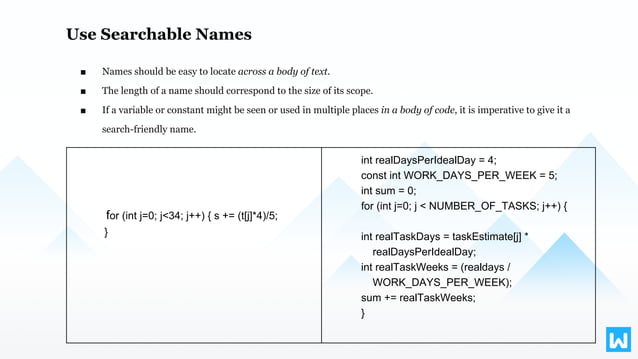 Clean code: meaningful Name | PPT