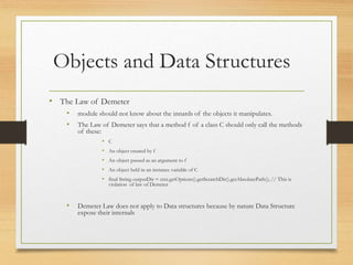 Writing Clean Code (Recommendations by Robert Martin) | PPT