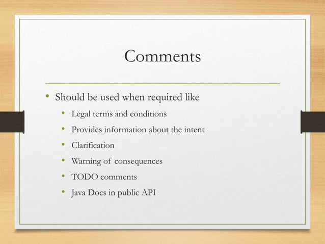 Writing Clean Code (Recommendations by Robert Martin) | PPT