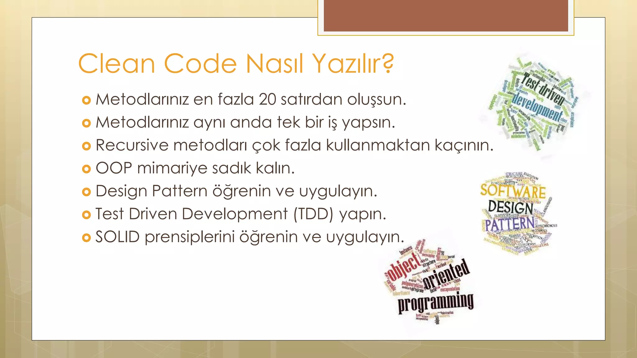 Clean Code & Refactoring | PPT | Free Download