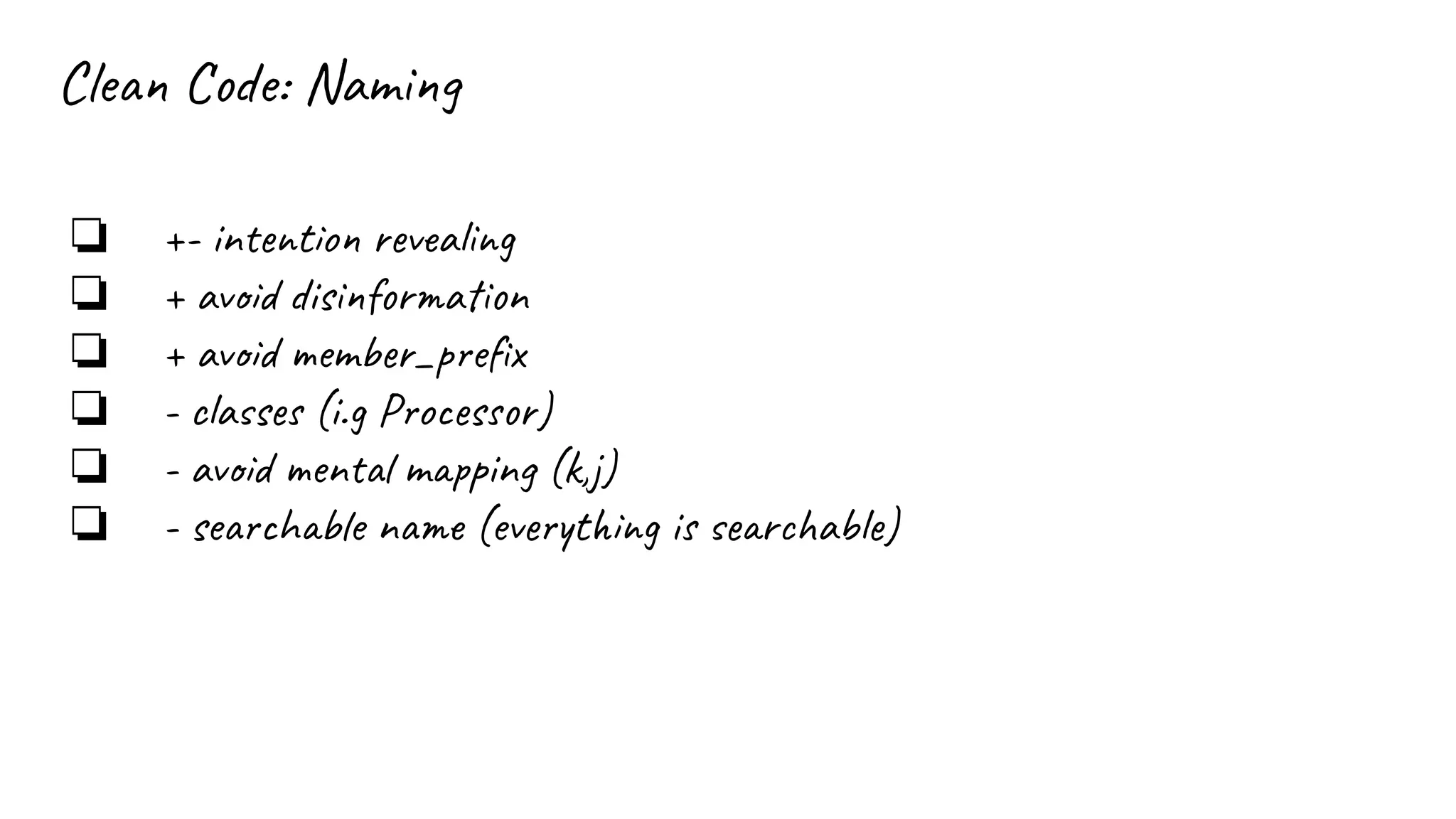 Clean Code Why Not Do It Ppt