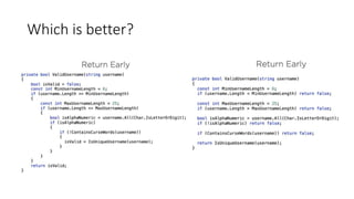 Clean coding principles in C# by jb | PPTX