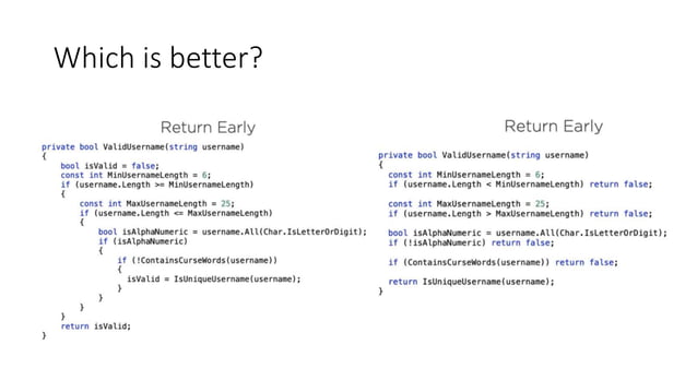 Clean coding principles in C# by jb | PPT
