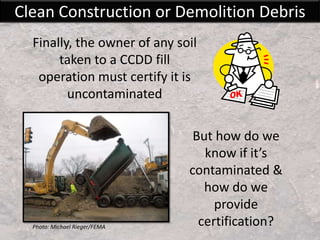 Clean Construction Demolition Debris | PPTX