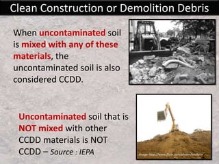Clean Construction Demolition Debris | PPTX