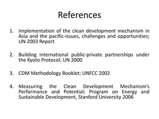 Clean development mechanism | PPTX