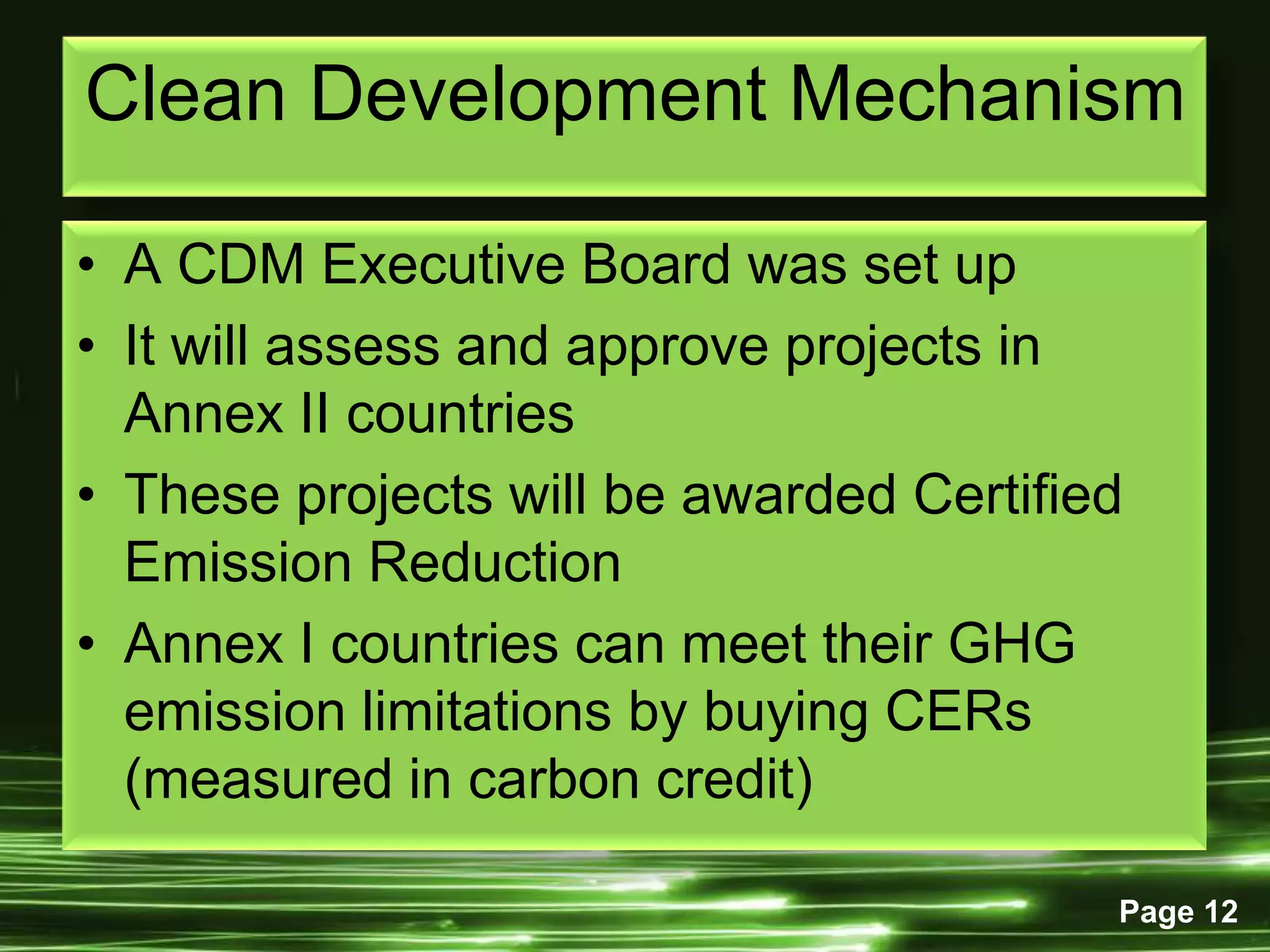 Clean development mechanism (cdm) and carbon trading b.v.raghunandan ...