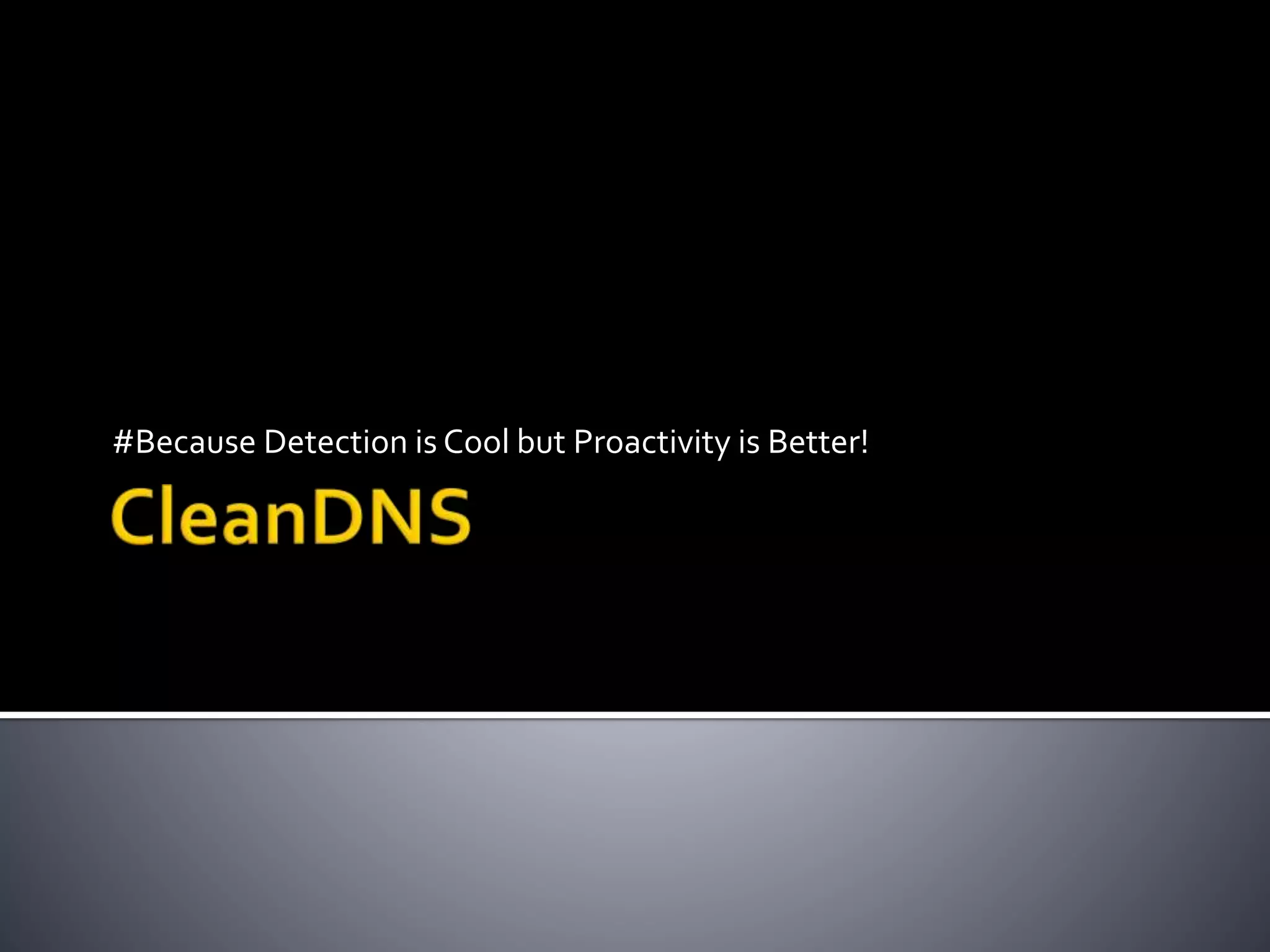 Clean dns technical_enus | PPT