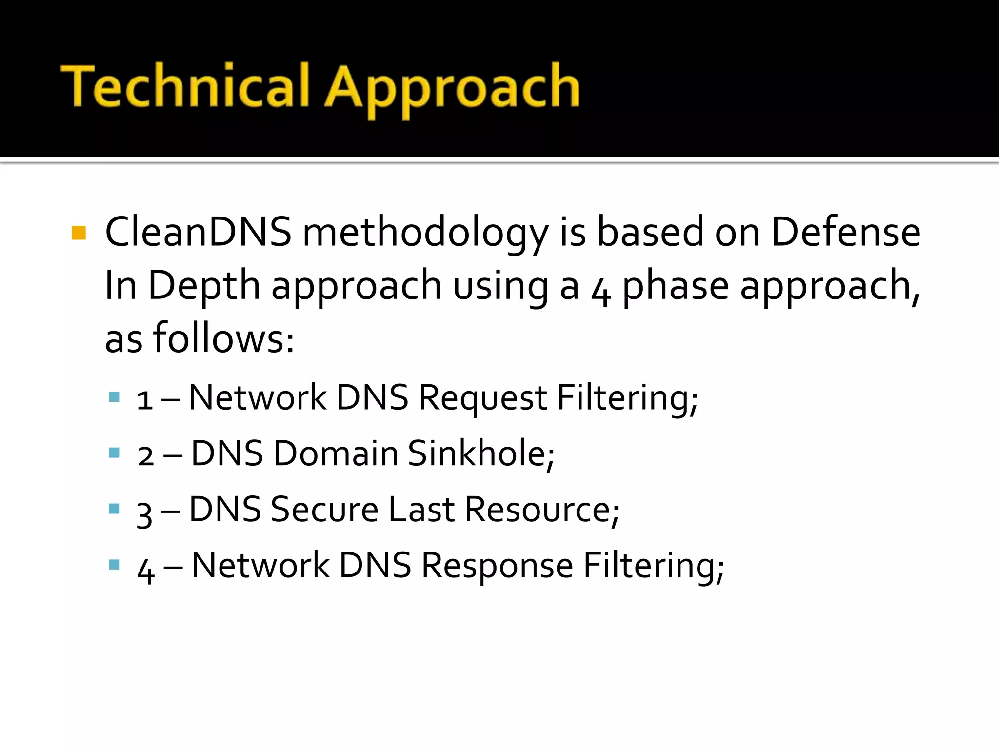 Clean dns technical_enus | PPT