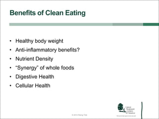 Maintaining a Healthy Diet with a Clean Eating Strategy | PPTX