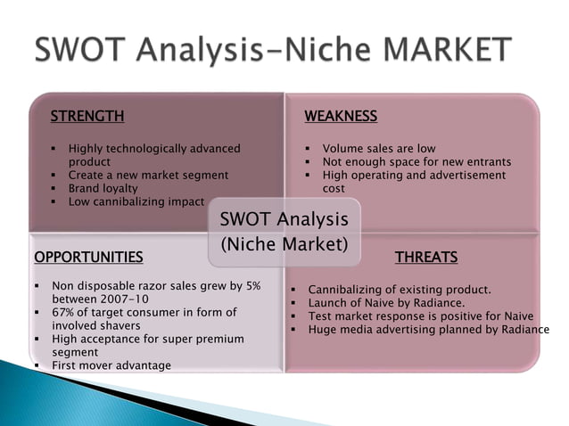 Clean edge razor presentation with recomandation | PPT