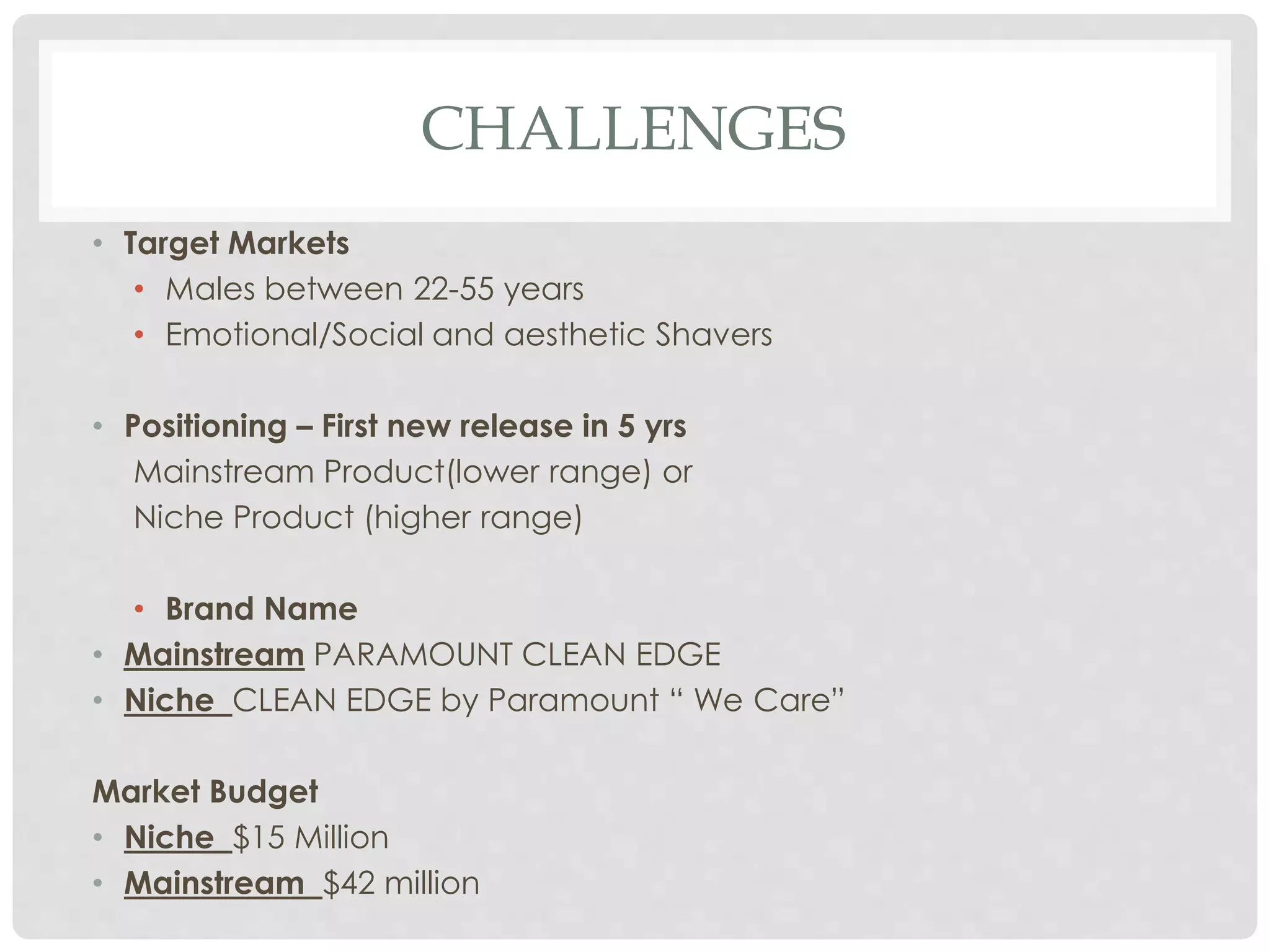 Clean edge Razor presentation | PPT