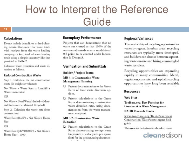 CleanEdison LEED for Homes Course Overview