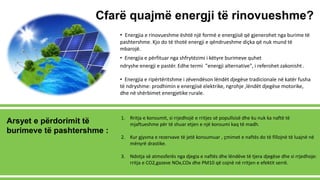 Energjia e Rinovueshme (Clean energy) | PPTX