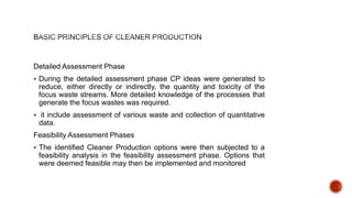 Cleaner production | PPTX | Environmental Services Industry | Industries