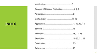 Cleaner production | PPTX
