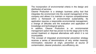 Cleaner production | PPTX