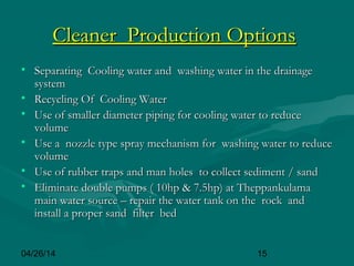 Cleaner Production Assessment-(Improved by Minura) | PPT | Agriculture ...