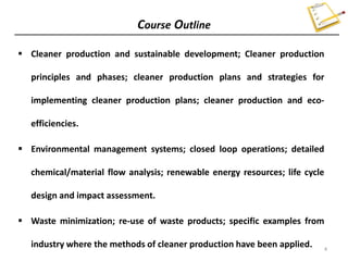 Cleaner production techniques | PDF