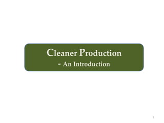 Cleaner production techniques | PDF