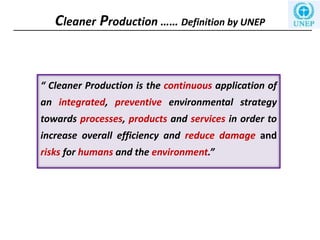 Cleaner production techniques | PDF