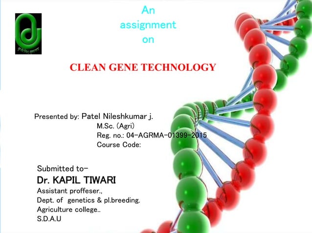 Clean gene technology | PPTX