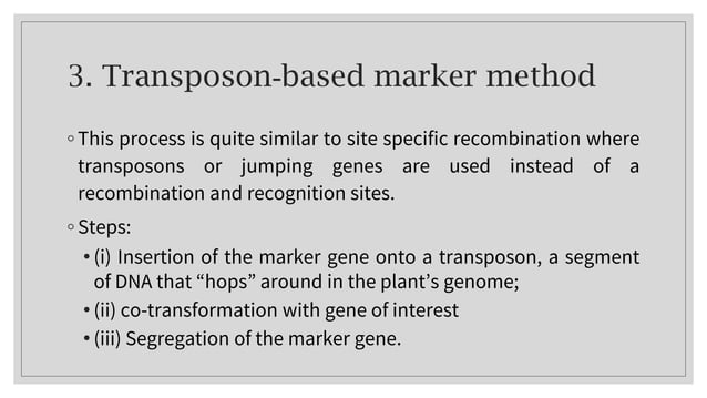 Clean Gene Technology (Marker Free Approach) | PDF | Biotech and ...