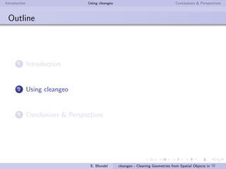cleangeo - Cleaning Geometries from Spatial Objects in R | PPT