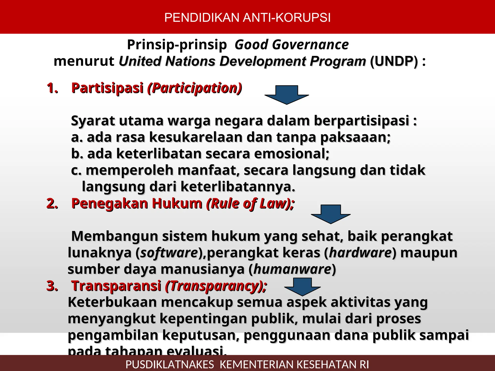 PEMERINTAH YANG BAIK & BERSIH (CLEAN AND GOOD GOVERNANCE | PPT