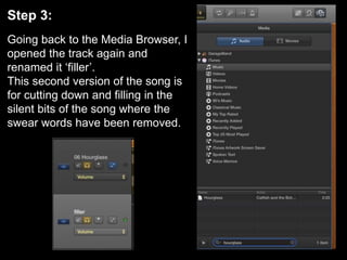 Creating a clean version of chosen track | PPT