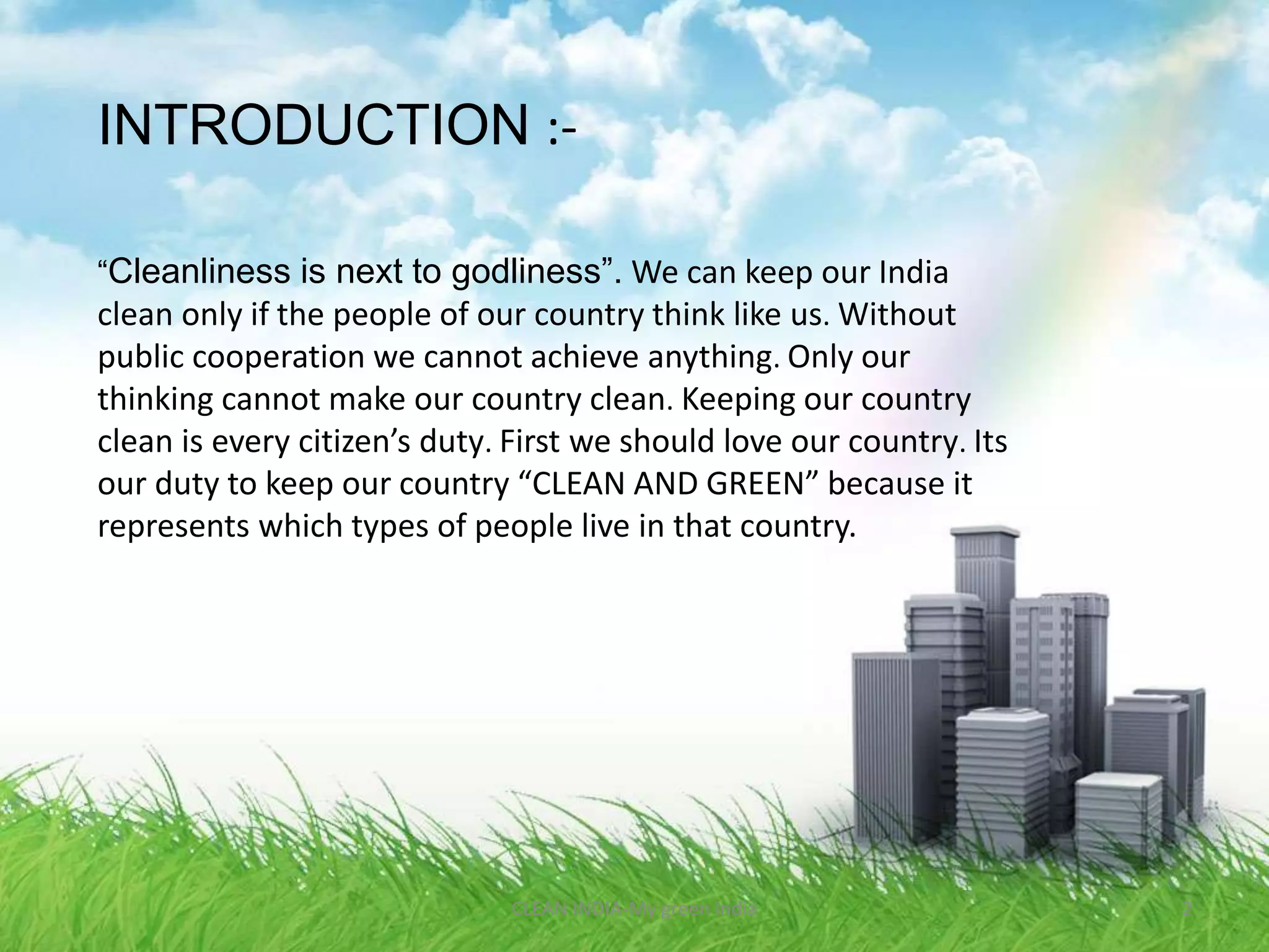 Clean india | PPTX