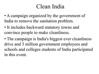 Clean india campaign | PPTX
