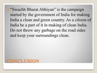 Clean India Campaign | PPTX