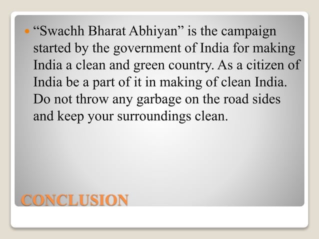 Clean India Campaign | PPTX
