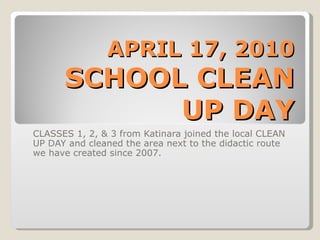 CLEAN UP DAY | PPT
