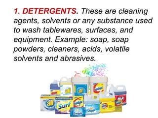 4 categories of cleaning agents store