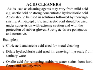 Cleaning agents | PPT