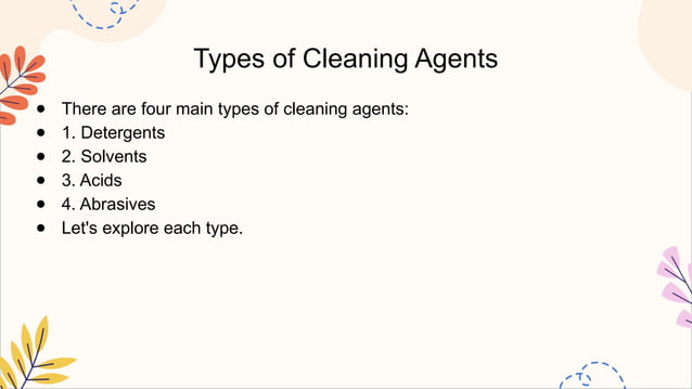 cleaning agents cleaning tl cookery.pptx | Home Appliances | Home & Garden