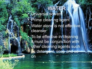 CLEANING AGENTS used in hotel industry.ppt