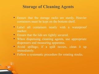 Cleaning Agents - Housekeeping (Llawlietwife) | PPT