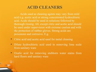 Cleaning Agents - Housekeeping (Llawlietwife) | PPT