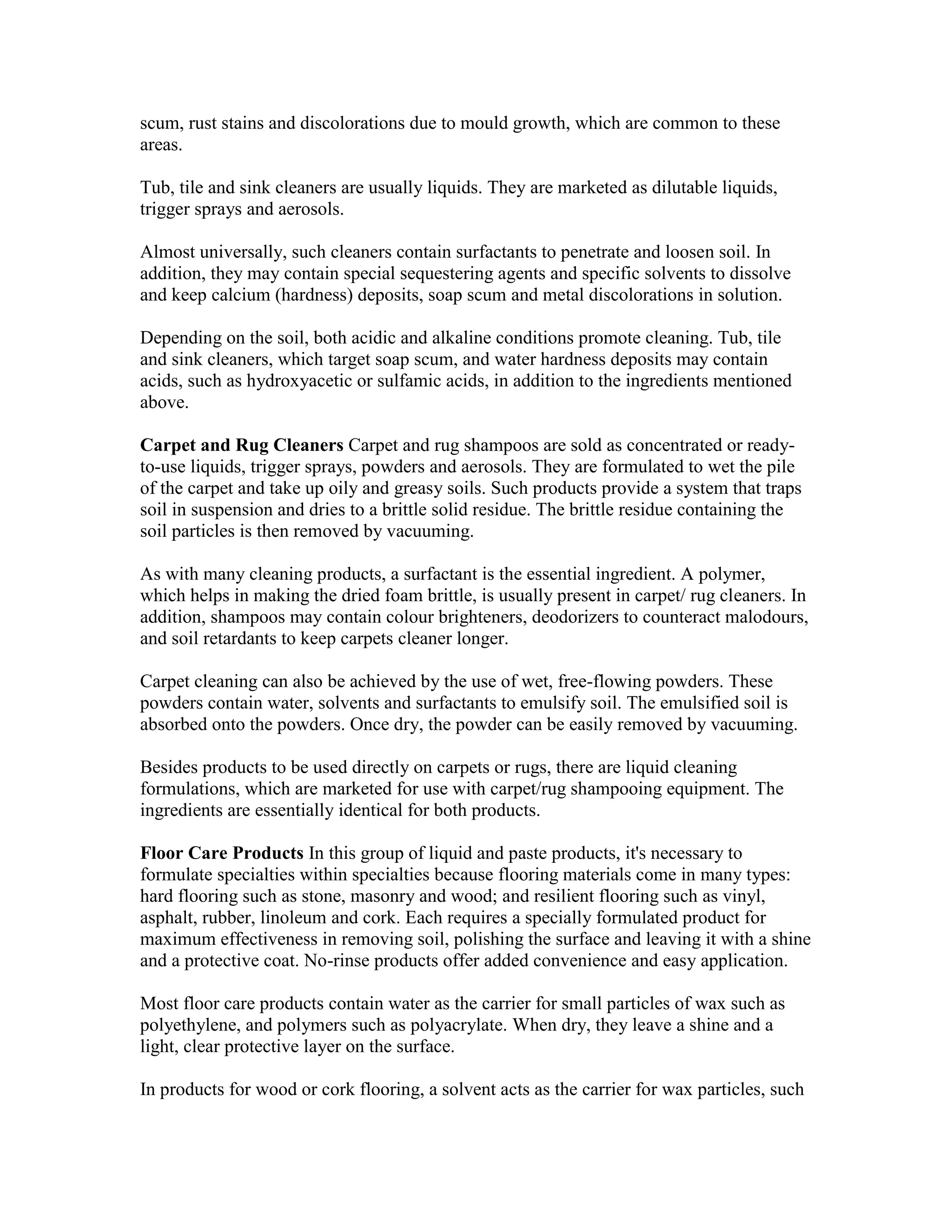 Cleaning agents handouts | DOC